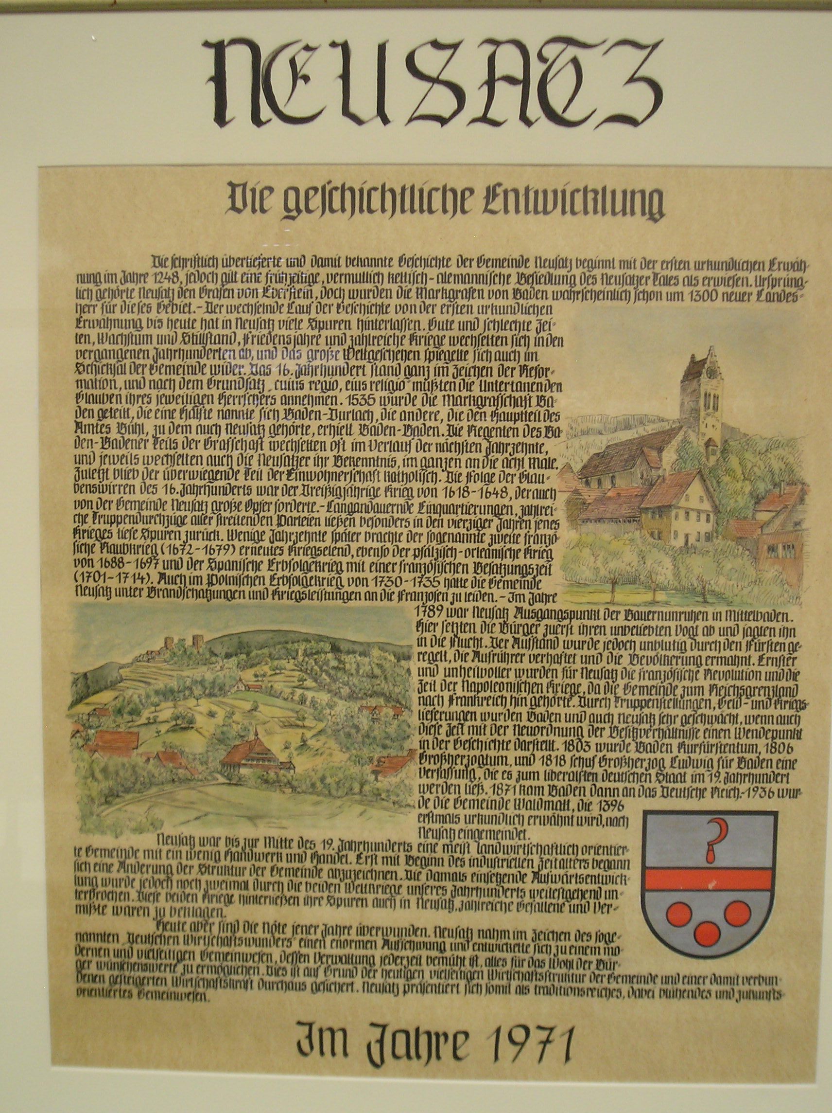 Historisches aus Neusatz und Ansichten – Heimatverein Neusatz e.V.